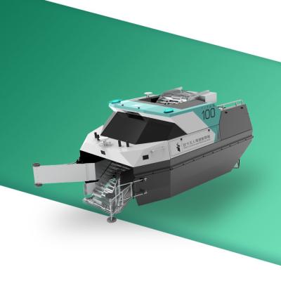 China PAD Controlled Unmanned Watercraft IP55 Water Grass Removal Boat for sale