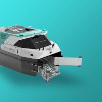 China Electric ORCAUBOAT Urban Rivers Water Grass Harvester Boat For Route Planning Workboat for sale