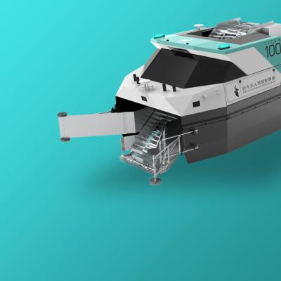 China Autonomous Small Lake Water Grass Harvester Water Cleaning Boat 480W With 2 Thrusters for sale