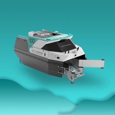 China Water Pollution Monitoring RC Boat Water Grass Harvester Boat For Reagent Delivery IP55 for sale