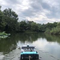 China Hydrographic Surveying Driverless Boat For Urban Inland Rivers Surface Garbage Cleaning for sale
