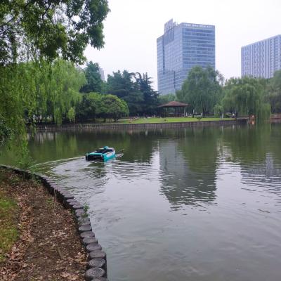 China 115KG SMURF Unmanned River Cleaning Boat Splash Proof 2m/S for sale