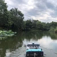 China SMURF Waterproof Unmanned River Cleaning Boat 1.4m/S With Bluetooth Audio for sale