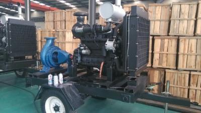 China DCEC Diesel Engine Trailer Water Pump Set 4-12 inch 46-1275m3/h for Agriculture Irrigation for sale