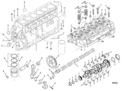 China DCEC 6BT 6BTA 6BTAA Diesel Engine Spare Parts Cylinder Head Gasket Piston Turbocharger for sale