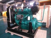 China Weifang Diesel Engine R4110ZLP 75kw 100hp 2000rpm with Clutch and Belt Pulley for Stationary Power for sale