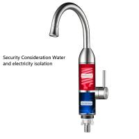 China Hot Water UK Plug Instant Electric Heating Faucet With 220V 3300W Power For Kitchen for sale