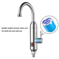 China Hot Water UK Plug Instant Electric Heating Faucet With 220V 3300W Power For Kitchen for sale