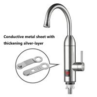 China Hot Water UK Plug Instant Electric Heating Faucet With 220V 3300W Power For Kitchen for sale