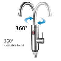 China 3s Fast Heating Instant Electric Faucet With LED Temperature Display For Kitchen for sale