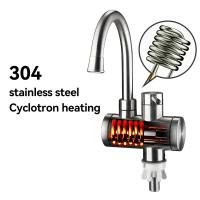 China Electric Faucet Bathroom Wash Basin Taps Water Heater LED Digital Display for sale
