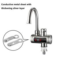 China Electric Faucet Bathroom Wash Basin Taps Water Heater LED Digital Display for sale