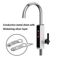 China 3300W EU Plug Electric Heating Tap For Cold Hot Water Shifting Electric Hot Water Basin Tap for sale