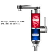 China Instantaneous Electric Hot Water Heater Tap For Bathroom With 360 Degree Rotatable Outlet And LED Display for sale