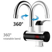 China 3300W 304 Stainless Steel Electric Hot Water Heater Tap For Bathroom Hot Water Supply for sale