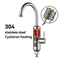 China Wall Mounted Hot Water On Demand LED Temperature Display Electric Hot Water Heater Faucet for sale