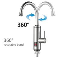 China Wall Mounted Hot Water On Demand LED Temperature Display Electric Hot Water Heater Faucet for sale