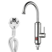 China Wall Mounted Hot Water On Demand LED Temperature Display Electric Hot Water Heater Faucet for sale