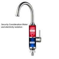 China Deck Mounted Electric Tankless Instant Hot Water Heater Faucet Kitchen Heating Tap for sale