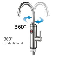 China Deck Mounted Electric Tankless Instant Hot Water Heater Faucet Kitchen Heating Tap for sale