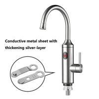China Deck Mounted Electric Tankless Instant Hot Water Heater Faucet Kitchen Heating Tap for sale