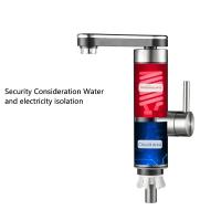 China 3s Fast Heating 304 Stainless Steel Electric Hot Water Tap Bathroom With LED Display for sale