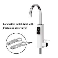 China 360 Deg Free Rotation 304 Stainless Steel Electric Heating Water Faucet With 3s Fast Heating for sale