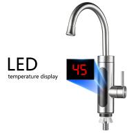 China 220V 230V 3300W 304 Stainless Steel Kitchen Faucet Hot Cold for sale