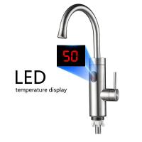 China Stainless Steel Fast Electric Heating Water Tap Hot Water Heater Tap for sale