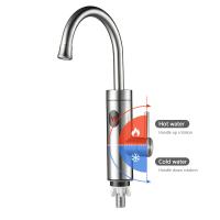 China Stainless Steel Fast Electric Heating Water Tap Hot Water Heater Tap for sale