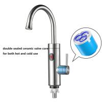 China Stainless Steel Fast Electric Heating Water Tap Hot Water Heater Tap for sale