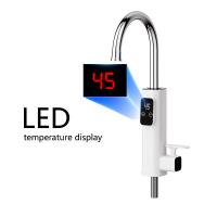 China ABS Material 360 Deg Free Rotation Electric Hot Water Tap Bathroom Kitchen 3300W Power for sale