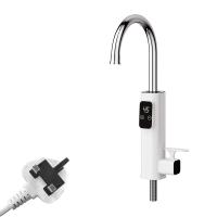 China ABS Material 360 Deg Free Rotation Electric Hot Water Tap Bathroom Kitchen 3300W Power for sale