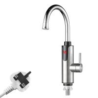 China 3300W LED Temperature Display Electric Hot Water Faucet Stainless Steel for sale