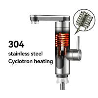 China 304 Stainless Steel EU Plug Instant Electric Heating And Water Faucet for sale