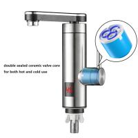 China Hot Water Supply EU Plug Instant Digital Electric Hot Water Tap With LED Display For Bathroom for sale
