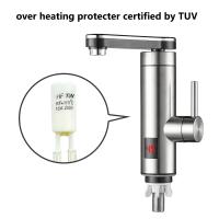 China Hot Water Supply EU Plug Instant Digital Electric Hot Water Tap With LED Display For Bathroom for sale