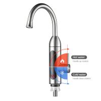 China 220-230V Instant Electric Water Heating Faucet LED Digital Temperature Display 3300W for sale