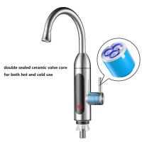 China 220-230V Instant Electric Water Heating Faucet LED Digital Temperature Display 3300W for sale