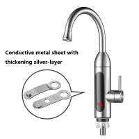 China 220-230V Instant Electric Water Heating Faucet LED Digital Temperature Display 3300W for sale