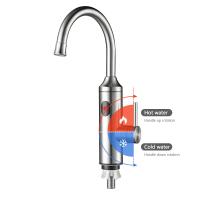 China 304 Stainless Steel 3s Fast Heating EU Plug Tankless Hot Water Electric Tap for sale