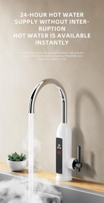 China Over Heating Protector Electric Heating Tap with 304 Stainless Steel Housing 3.3KW Power and IPX4 Waterproof Grade for Kitchen Bathroom for sale