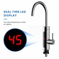 China 3300W LED Digital Display 304 Stainless Steel Instant Electric Water Heater Faucet for Kitchen and Bathroom for sale