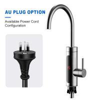 China 3300W LED Digital Display 304 Stainless Steel Instant Electric Water Heater Faucet for Kitchen and Bathroom for sale