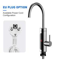 China 3300W LED Digital Display 304 Stainless Steel Instant Electric Water Heater Faucet for Kitchen and Bathroom for sale