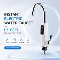 China Fast Heating Instant Digital Electric Hot Water Tap 3s Instant Kitchen Faucet LED Temperature Display Plastic Housing Garage Use for sale