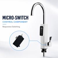 China Fast Heating Instant Digital Electric Hot Water Tap 3s Instant Kitchen Faucet LED Temperature Display Plastic Housing Garage Use for sale