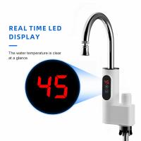 China Hot High Quality Led Digital Temperature Display Kitchen Hot Cold Water Instant Electric Water Heater Tap for sale