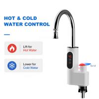 China Hot High Quality Led Digital Temperature Display Kitchen Hot Cold Water Instant Electric Water Heater Tap for sale