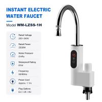 China Hot High Quality Led Digital Temperature Display Kitchen Hot Cold Water Instant Electric Water Heater Tap for sale